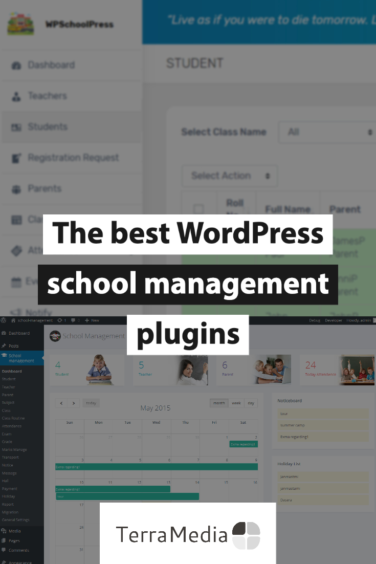 The Best WordPress School Management Plugins For 2020 | TerraMedia